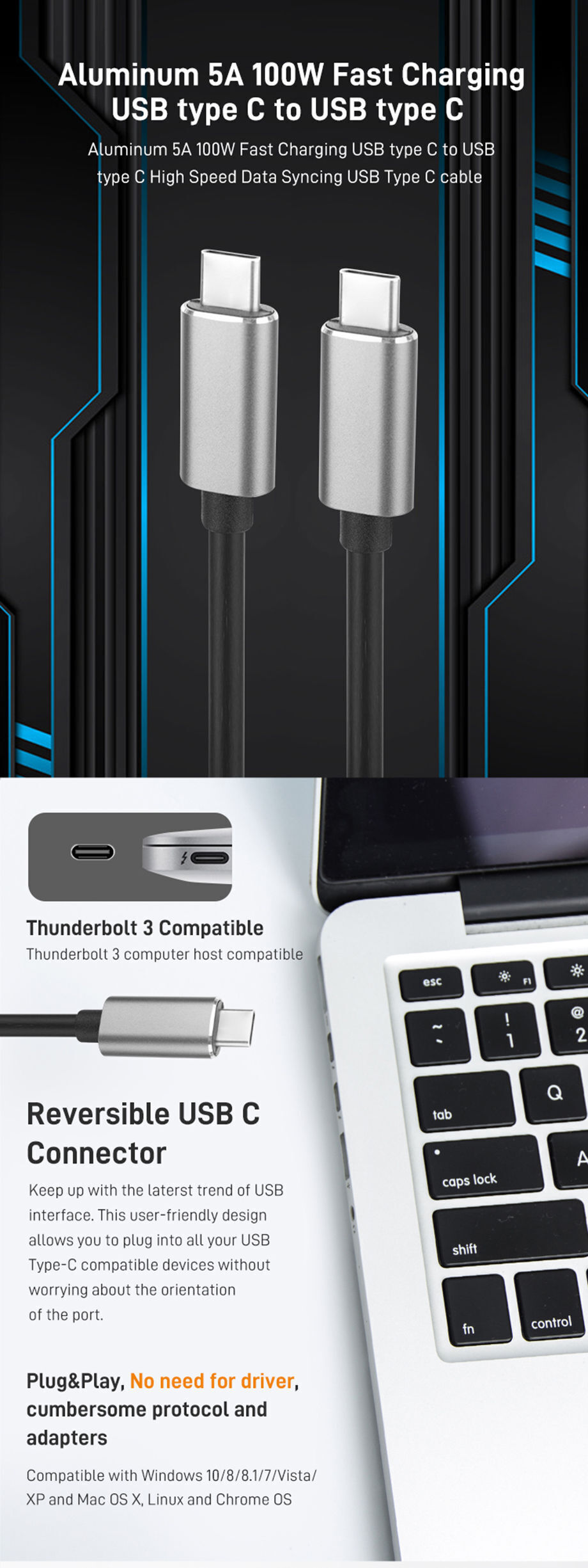 Buy Wholesale China Metal Case 5a Fast Charging Usb Charging And Data ...