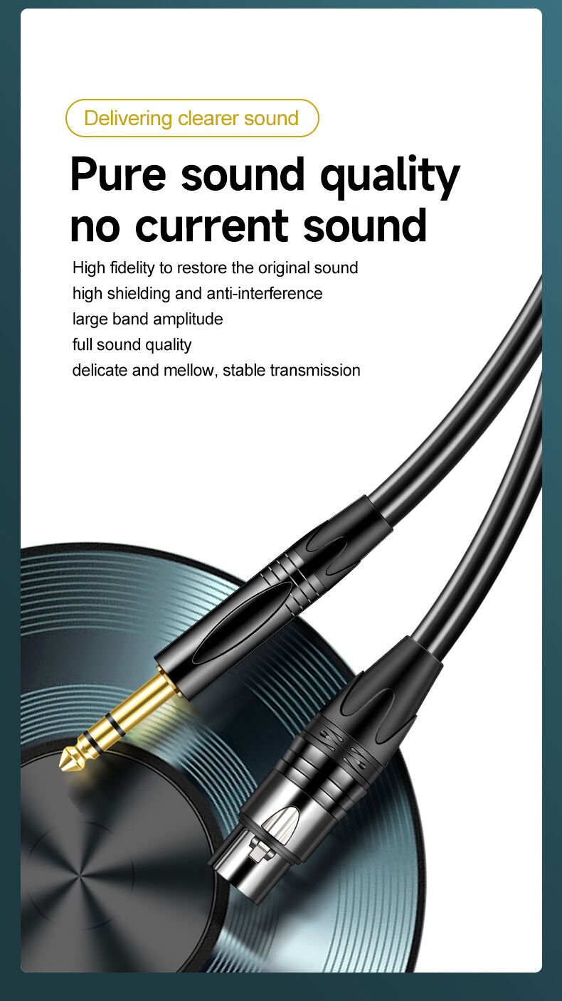 Buy Wholesale China Od6.0 Black Pvc Jack Microphone Cable Wire Jack6 ...