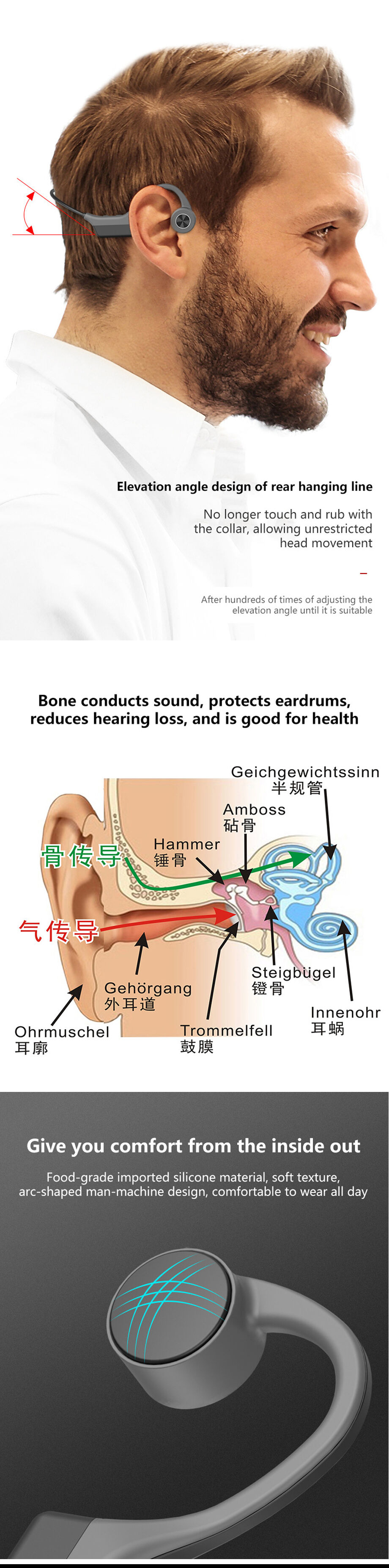 Buy Wholesale China Wireless Bone Conduction Headset Type Sport ...