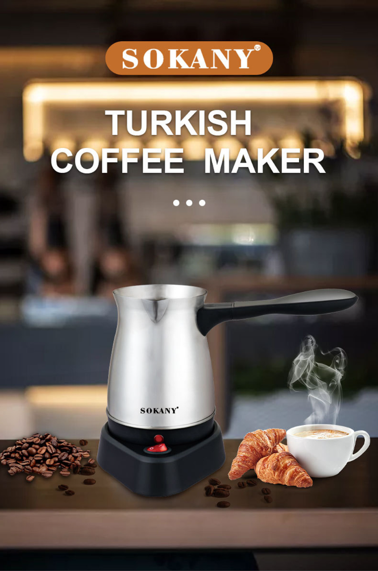 Sk214 Electric Portable Mini Turkish Coffee Maker Percolators Pot Set ...
