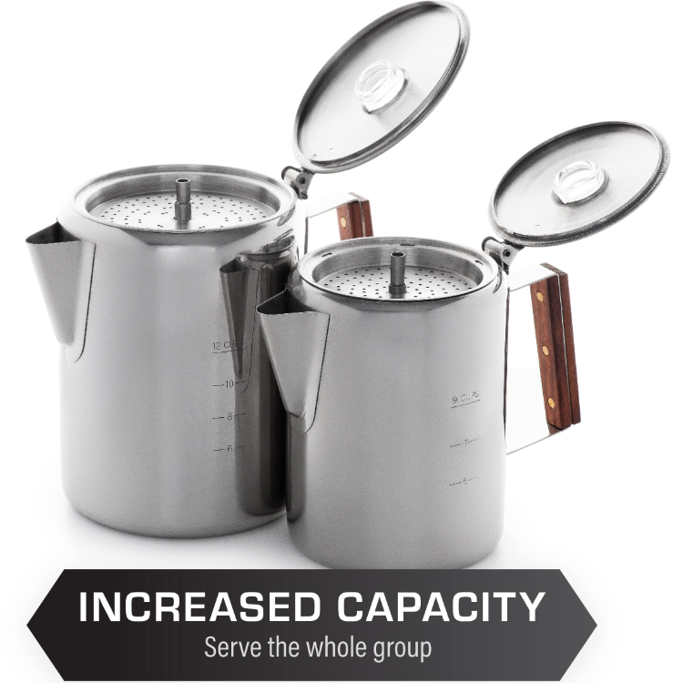 Hot Sale Camping Portable Premium Stainless Steel Stovetop Coffee ...