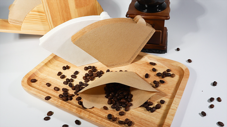 Cone Shape Filter Paper Coffee V60 Filter 1-4 Cup Food Grade Natural ...