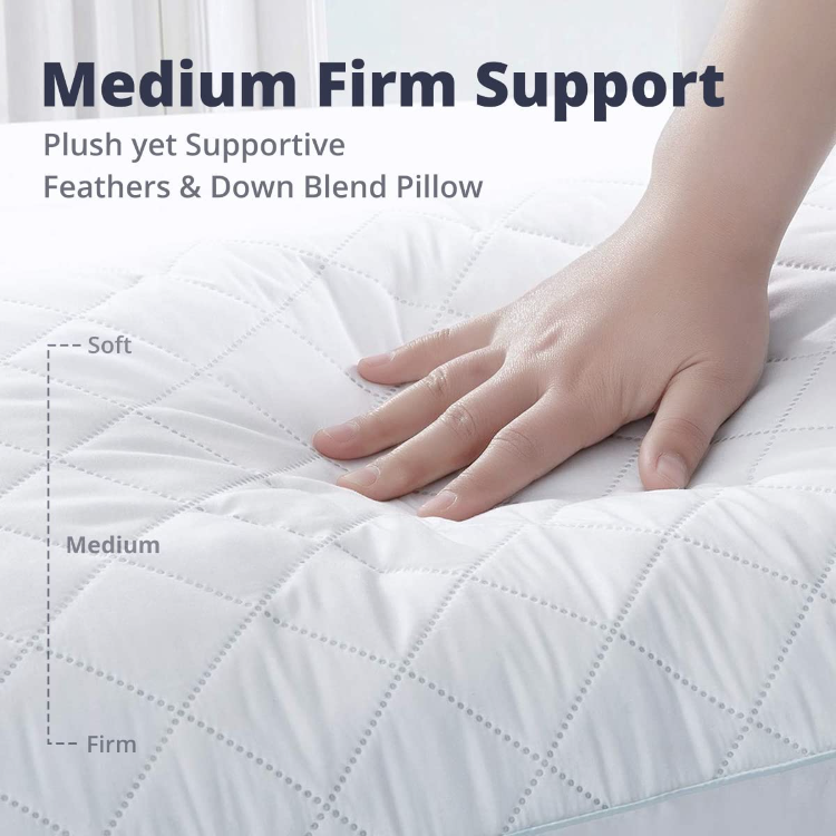 Customized Newest Design Feathers And Down Blend Pillow Soft And ...