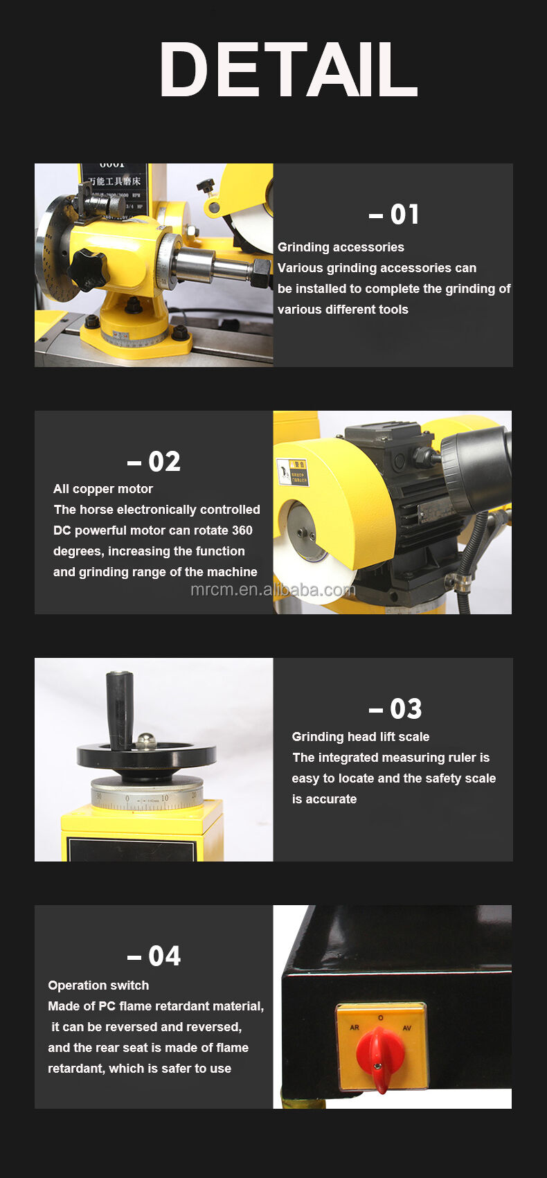 Grinding Machines Attachment To Mr-600f Universal Tool Grinder ...