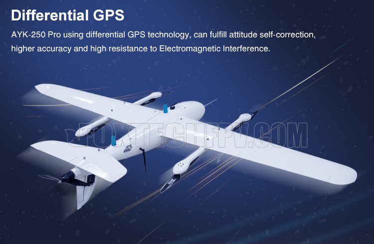 Foxtech Ayk-250 Pro Long Endurance Unmanned Aerial Vehicle(uav) Avions ...