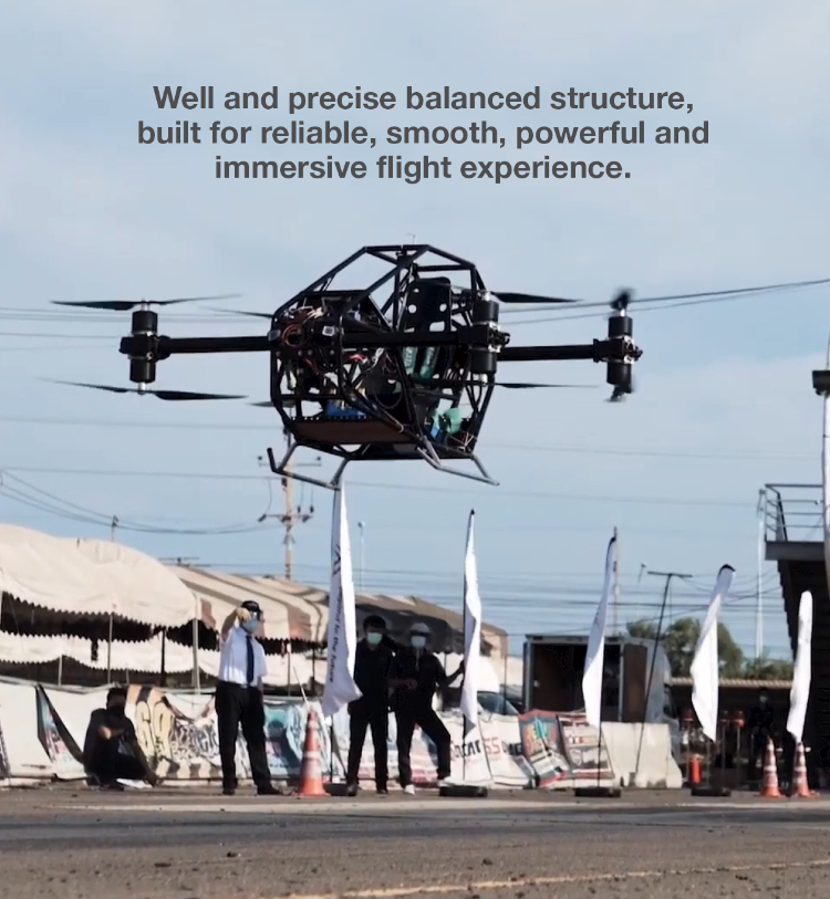 Uva Drone Manned Drone Propulsion System With 120100 61kg Thrust Bldc ...