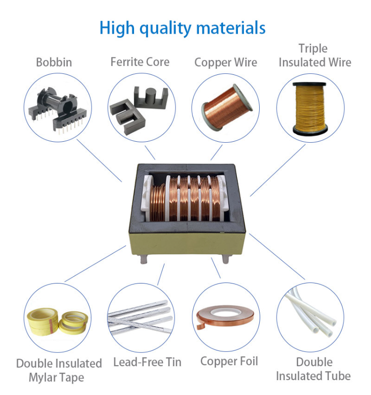 Ei19 Ferrite Core Single Phase Pulse Transformer Electrical Dry Type ...