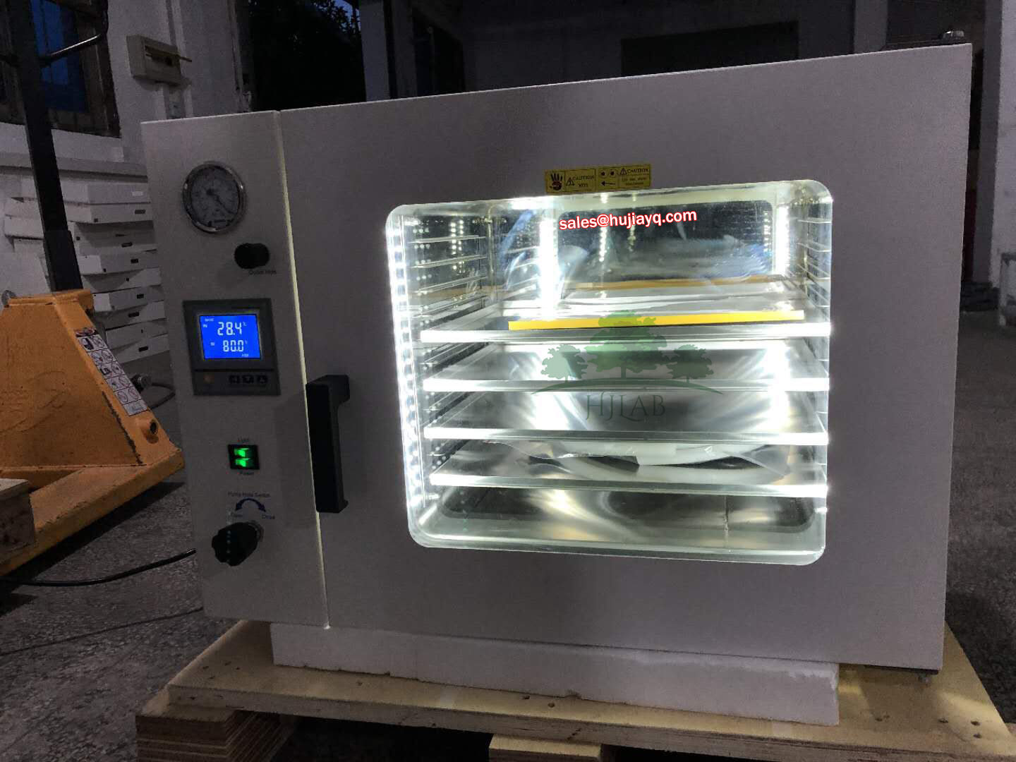 Hjlab 50l Vacuum Drying Oven Dryer Chamber Box With Max 11 Shelves And ...