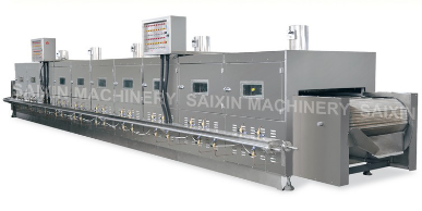 Industrial Snack Food Drying Machine High Temperature Continuous Baking ...