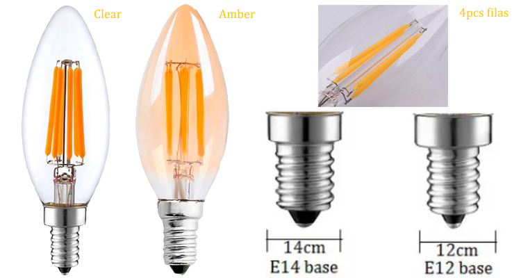 Buy Wholesale China A19 A60 C35 G45 2200k1w E12 E14 E26 E27 Warm Home Lighting Fixtures Clear ...