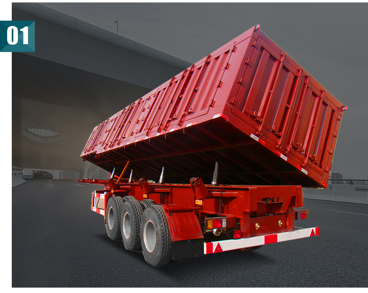 Automatic Belt Discharge Crawler Dump Semi Truck Trailer Conveyor Belt ...