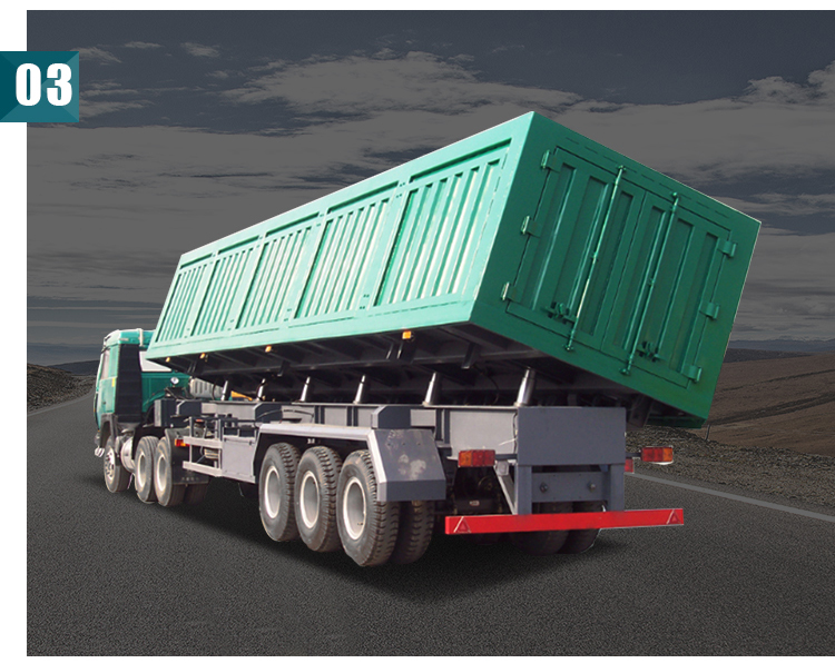 Automatic Belt Discharge Crawler Dump Semi Truck Trailer Conveyor Belt ...