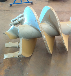 Bored Piles Double Start Flight Earth Conical Rock Auger Flat Straight ...