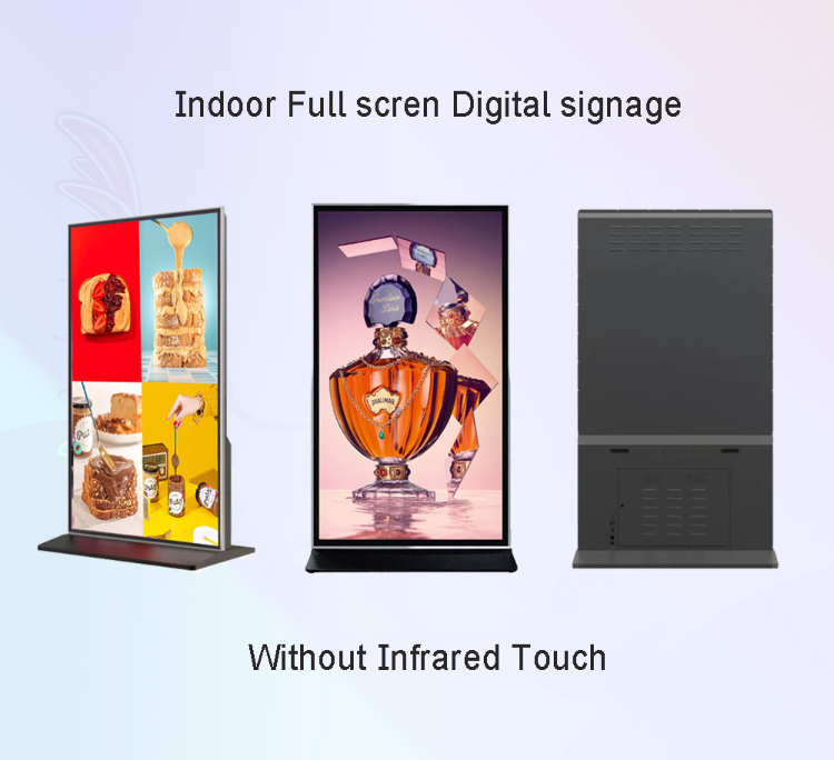 85 Inch Cms Software Indoor Ir Touch Screen Floor Standing Advertising ...