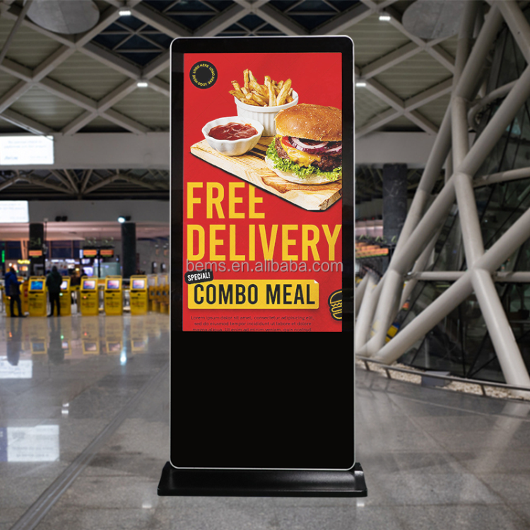 Benshi/bems 65 Inch Double Screen Lcd Outdoor Advertising Totem Kiosk ...