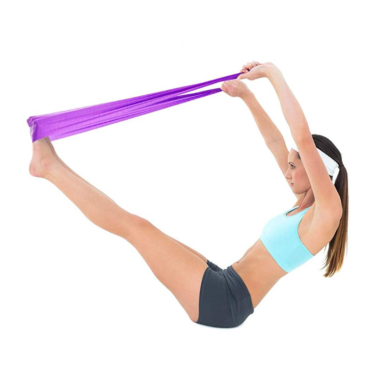 Eco-friendly Latex Free Tpe Elastic Yoga Pilates Stretch Exercise Thera ...