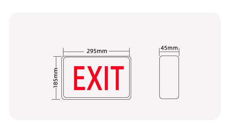 Bulk Buy China Wholesale Best Sale Emergency Exit Sign Box 3w Emergency ...