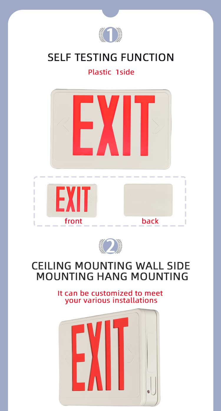Bulk Buy China Wholesale Best Sale Emergency Exit Sign Box 3w Emergency ...
