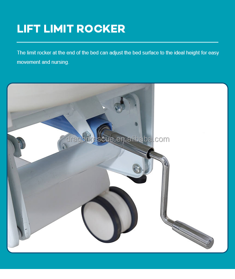 Emergency Hydraulic Patient Transport Stretcher Trolley Bed With Side ...