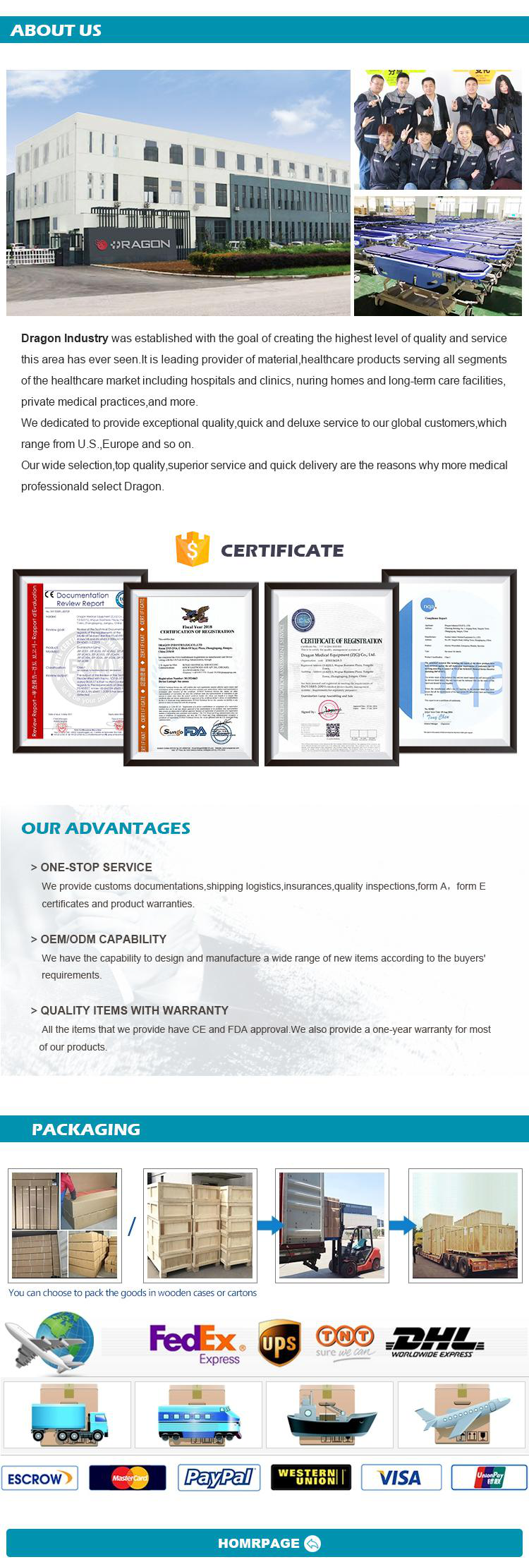 Emergency Hydraulic Patient Transport Stretcher Trolley Bed With Side ...