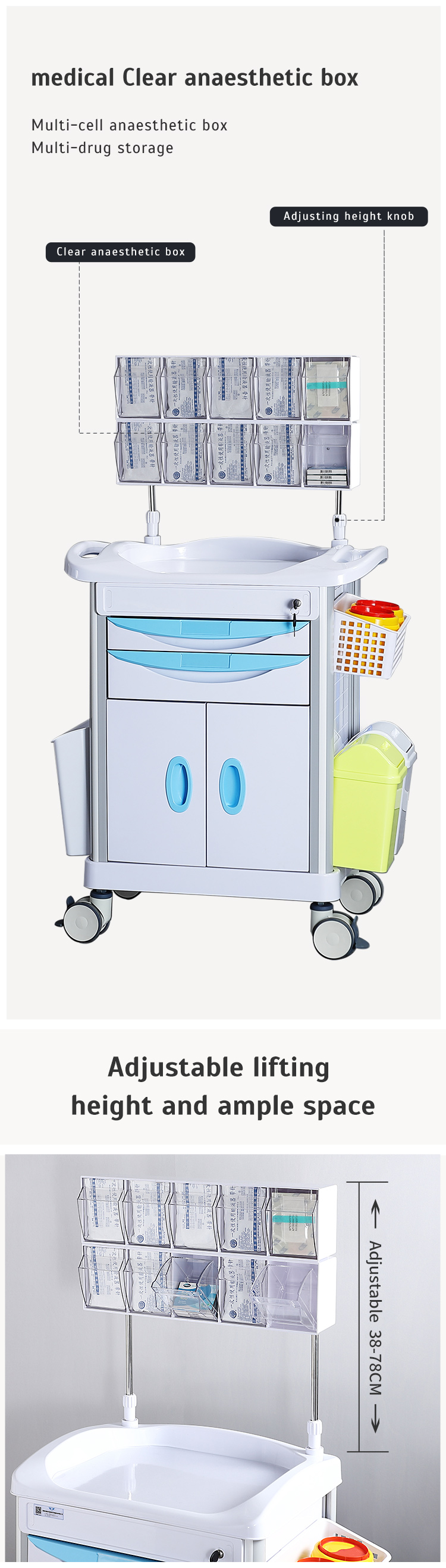 Wholesale Operating Room Medical Emergency Trolley Two And Three Layer ...