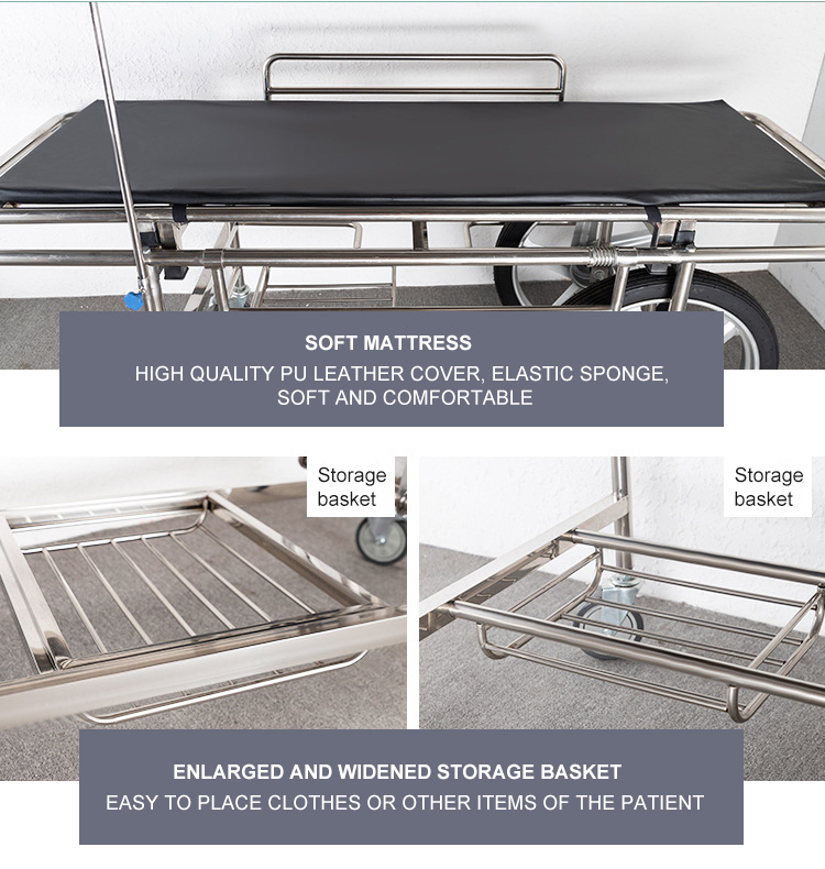 Manufacturers Wholesale Hospital Stretcher Bed Ambulance Emergency ...