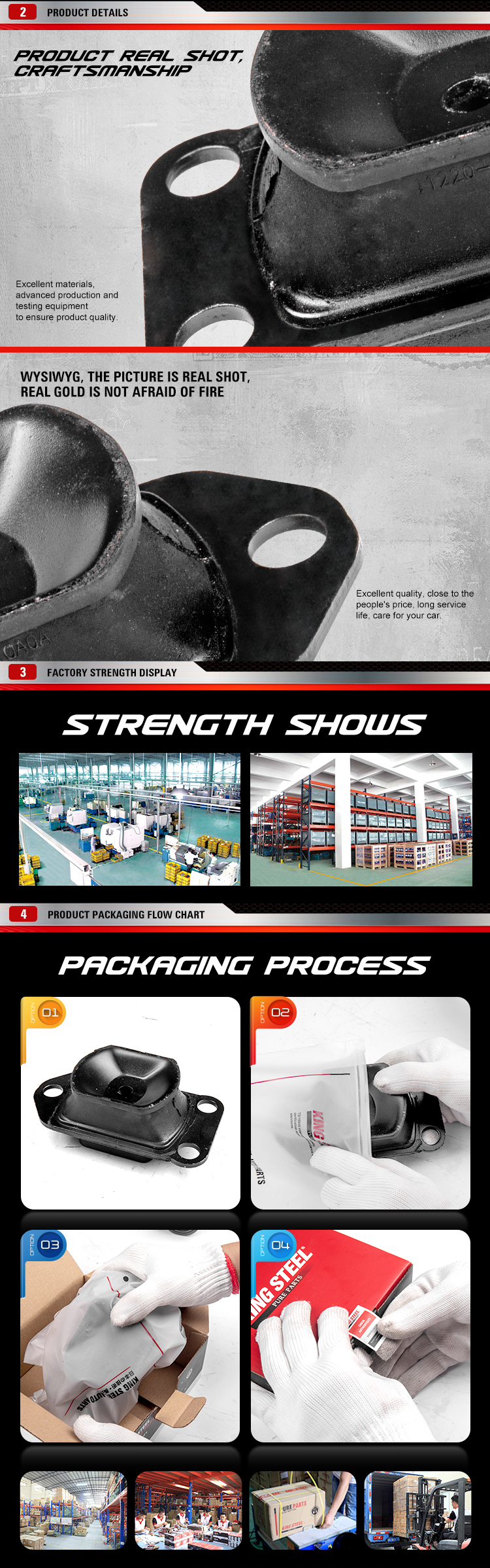 Kingsteel Japanese Car Spare Parts Engine Mountings Auto Engine Mounts ...