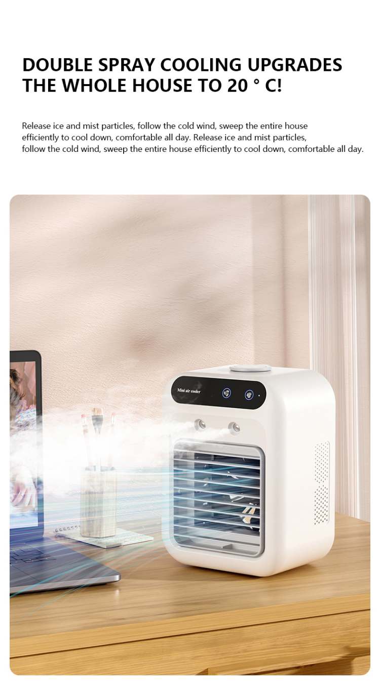 Portable Room Cooling Ventilation Humidification Air Purifier Water ...