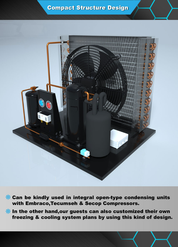 Xmk Low Noise Industrial Air Cooled Condenser Condensing Unit ...