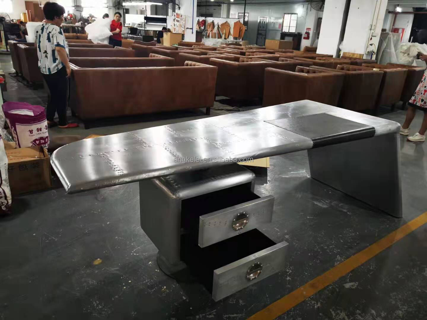 Buy Wholesale China Custom Aviation Furniture Metal Aluminium Table ...