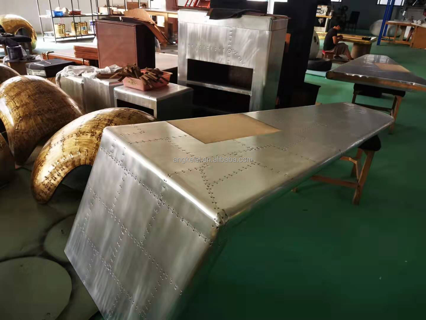 Buy Wholesale China Custom Aviation Furniture Metal Aluminium Table ...