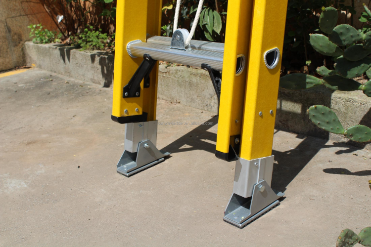 En131 Red And Yellow Frp Ladder Aluminum And Fiberglass Extension ...