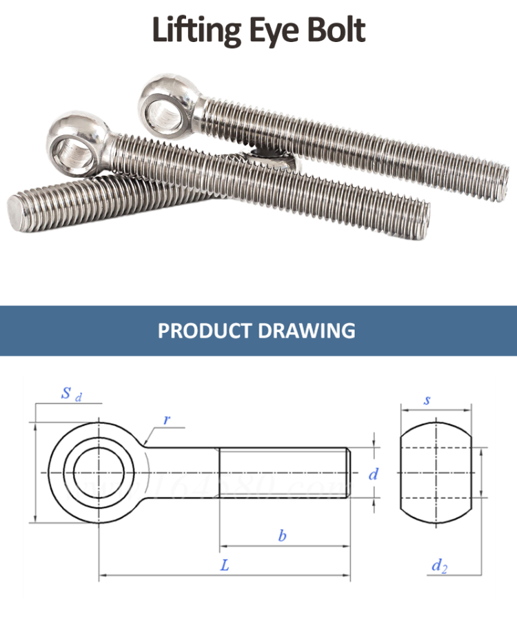 M8x60 M24 Din444 Stainless Steel 304 316l Machinery Shoulder Metric ...