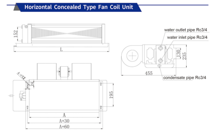 Buy Wholesale China High Quality Heating And Cooling Slim Horizontal ...
