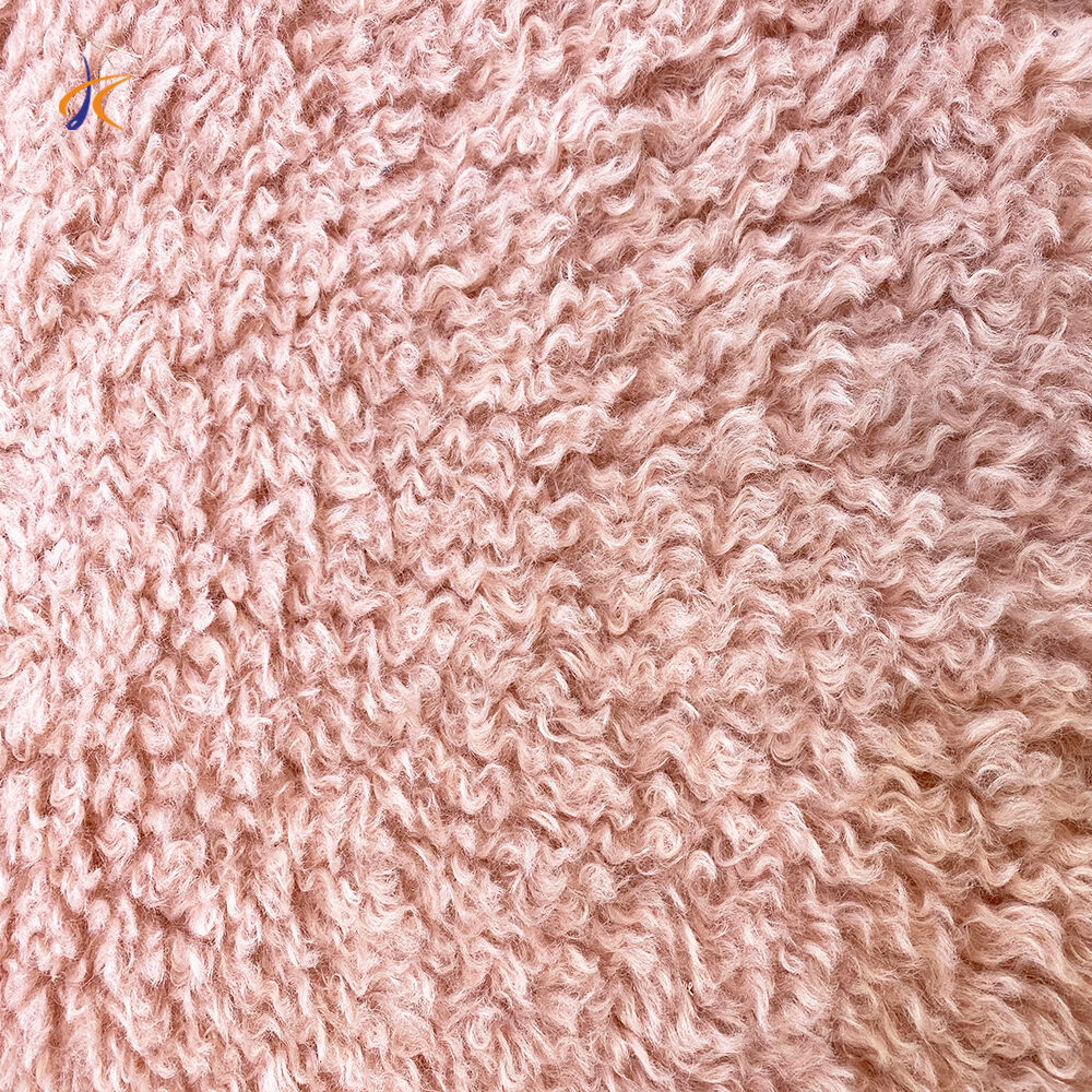 High Quality 100% Polyester Fake Wool Lamb Plush Toy Soft Faux Fur ...