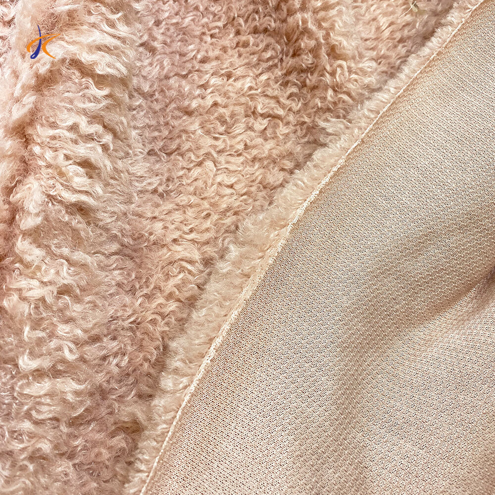 High Quality 100% Polyester Fake Wool Lamb Plush Toy Soft Faux Fur ...