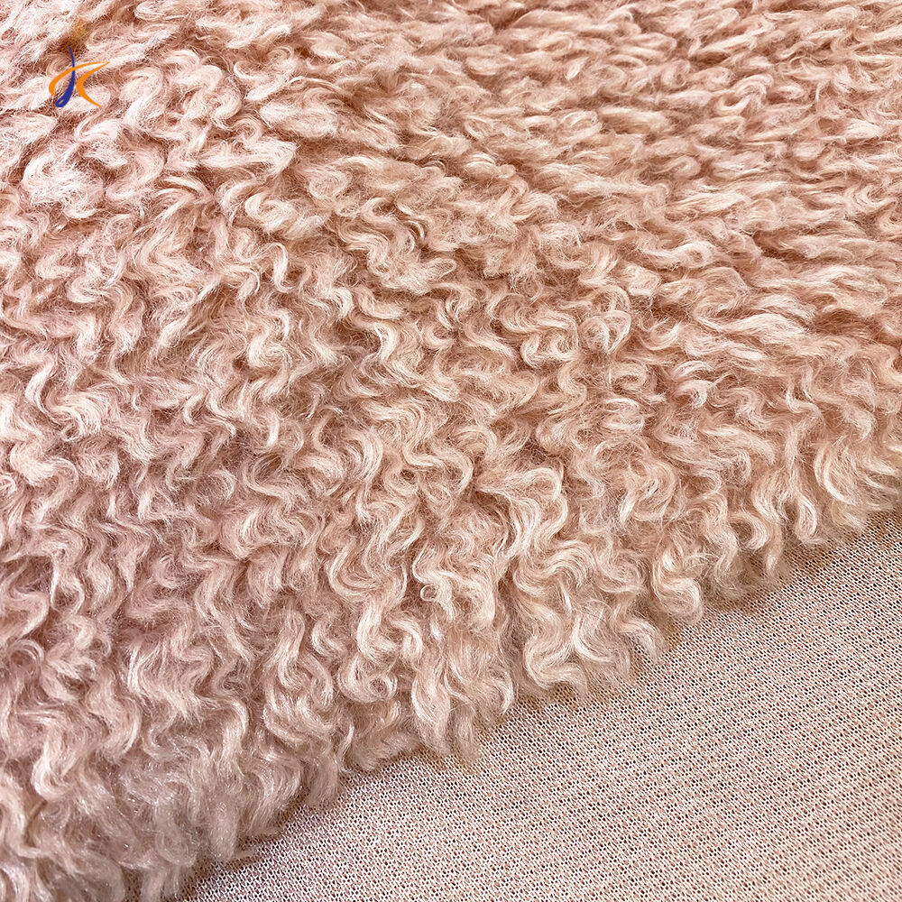 High Quality 100% Polyester Fake Wool Lamb Plush Toy Soft Faux Fur ...