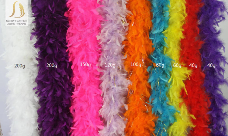 2 Meters Long Crafts Fluffy Feather Boa For Diy Girl's Fancy Dress ...