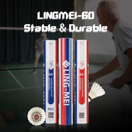 Original Ling Mei Shuttlecock A Class Goose Feather 60 Badminton A+ ...