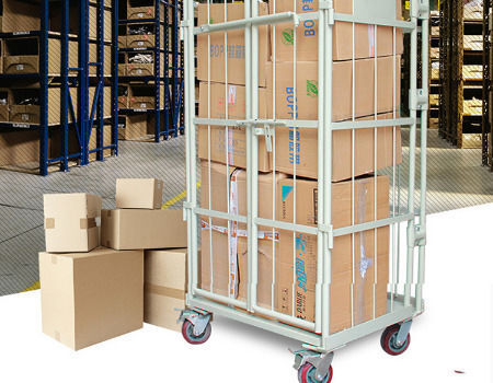 Buy Wholesale China Nestable Portable Metal Roll Container Pallet Logistic Cage Trolley With ...