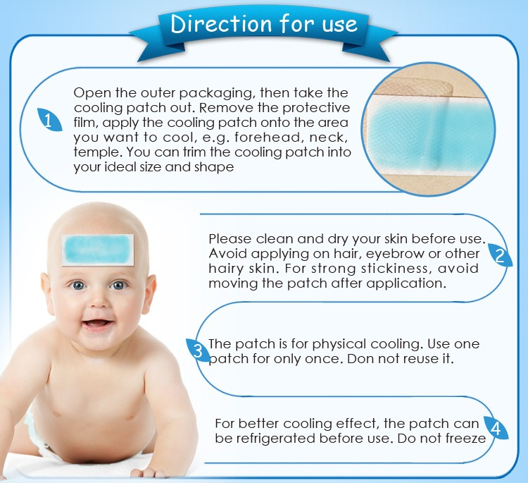 Buy Wholesale China High Quality Blue Hydrogel Antipyretic Cool Gel ...