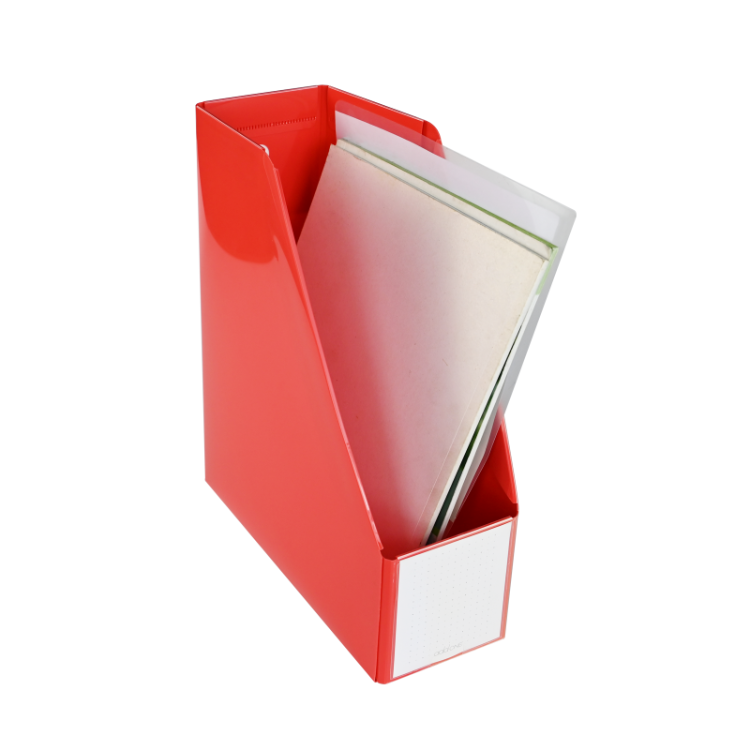Vertical File Storage Box With Sticker One Pockets Put In Table Office ...