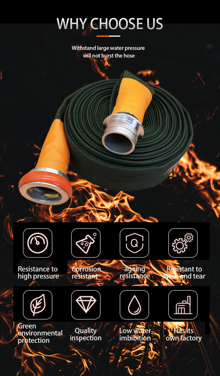 Fire Hose With Japanese Coupling Agricultural Irrigation Canvas Hose ...