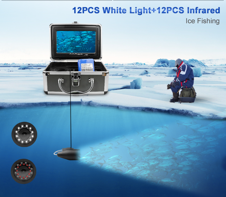 Waterproof Hd Camera 7inch Lcd Monitor Infrared Deep Sea Fish Finder ...