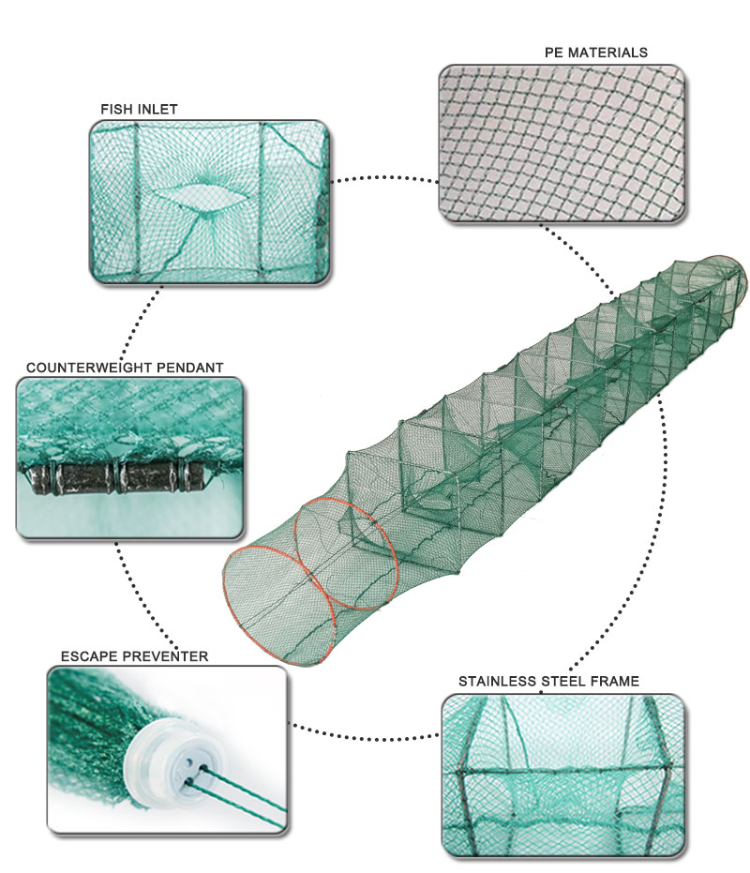 Buy Wholesale China 4/6/10 Holes Factory Price 25*21.5cm Crayfish Trap ...