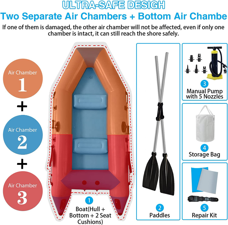 2023 China Factory Wholesale Portable Catamaran Dinghy Fishing Raft ...