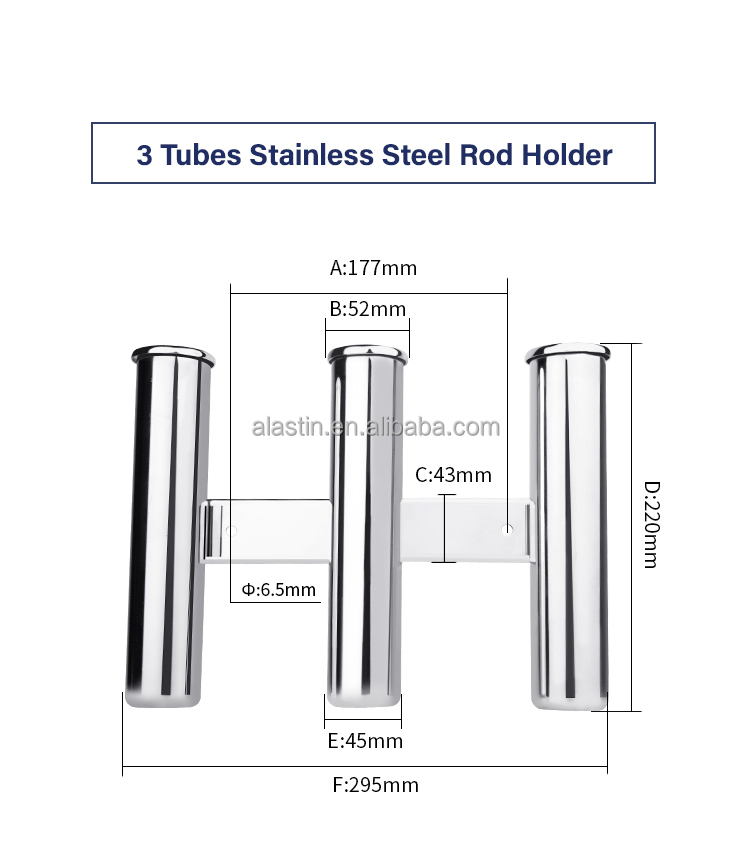 Als2411a Fishing Rod Holder For Rubber Boat S.s Bimini Top Fishing Rod ...