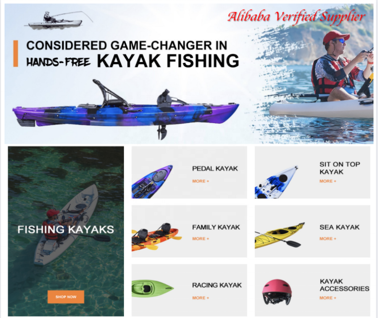 Plastic Boat 2 Person Fishing Kayak Canoe Sit On Top Kajak - Explore ...