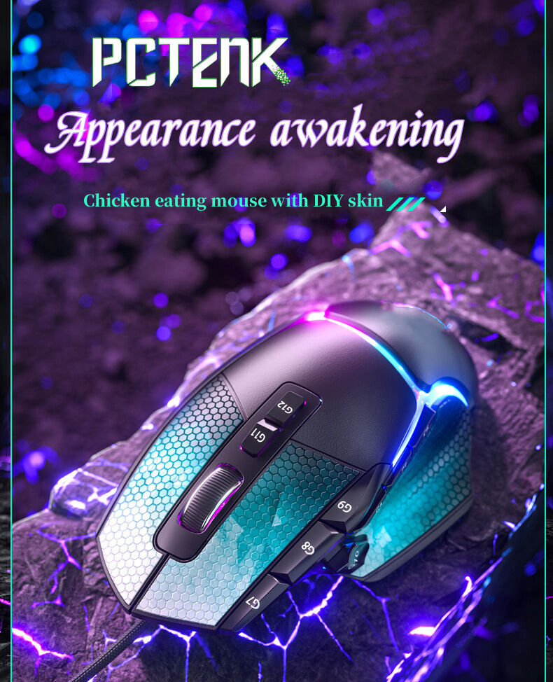 Pctenk Gaming Professional 10d Optical Mouse E Sports Light Rgb Pc ...