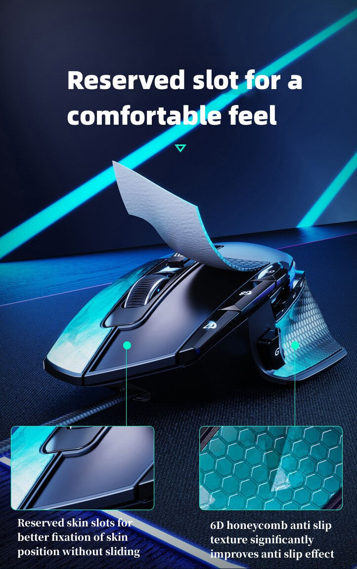 Pctenk Gaming Professional 10d Optical Mouse E Sports Light Rgb Pc ...